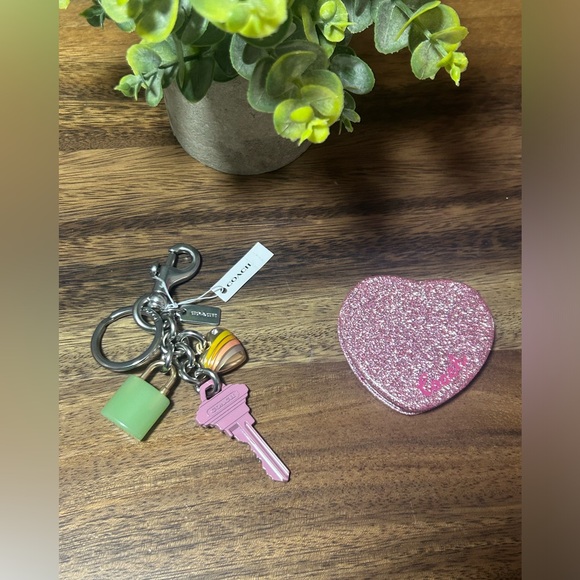 Coach | Accessories | Coach Keychain Mirror Bundle | Poshmark